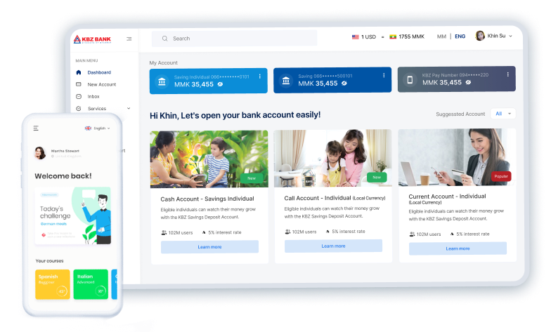 Self-service Banking Portal | KBZ Bank